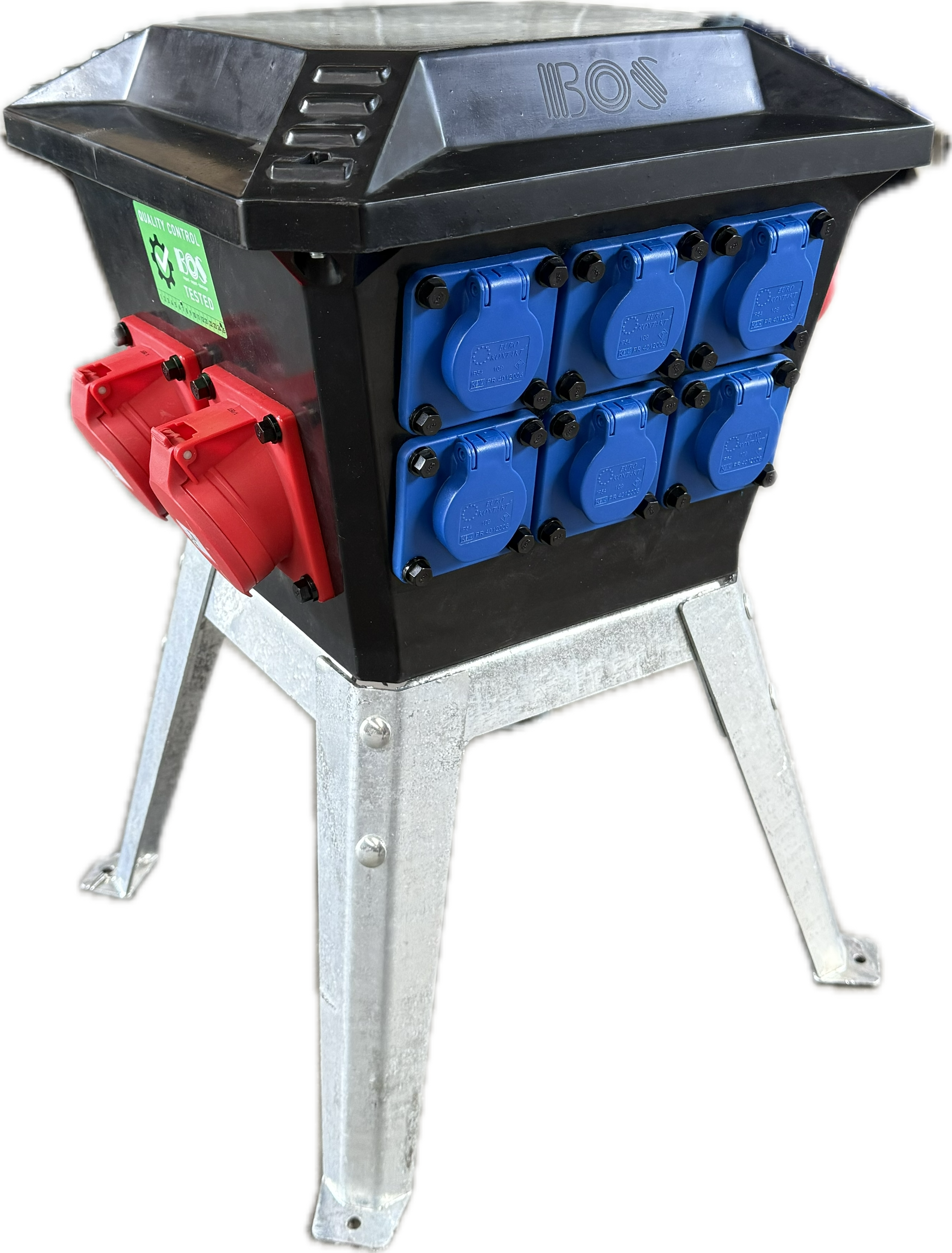 Solid rubber distribution box 32A Anniversary version - Bos Elektro ...