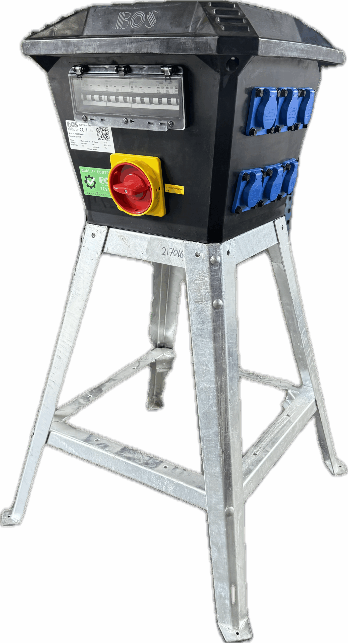 Solid rubber distribution box 63A High Jubilee version - Bos Elektro ...