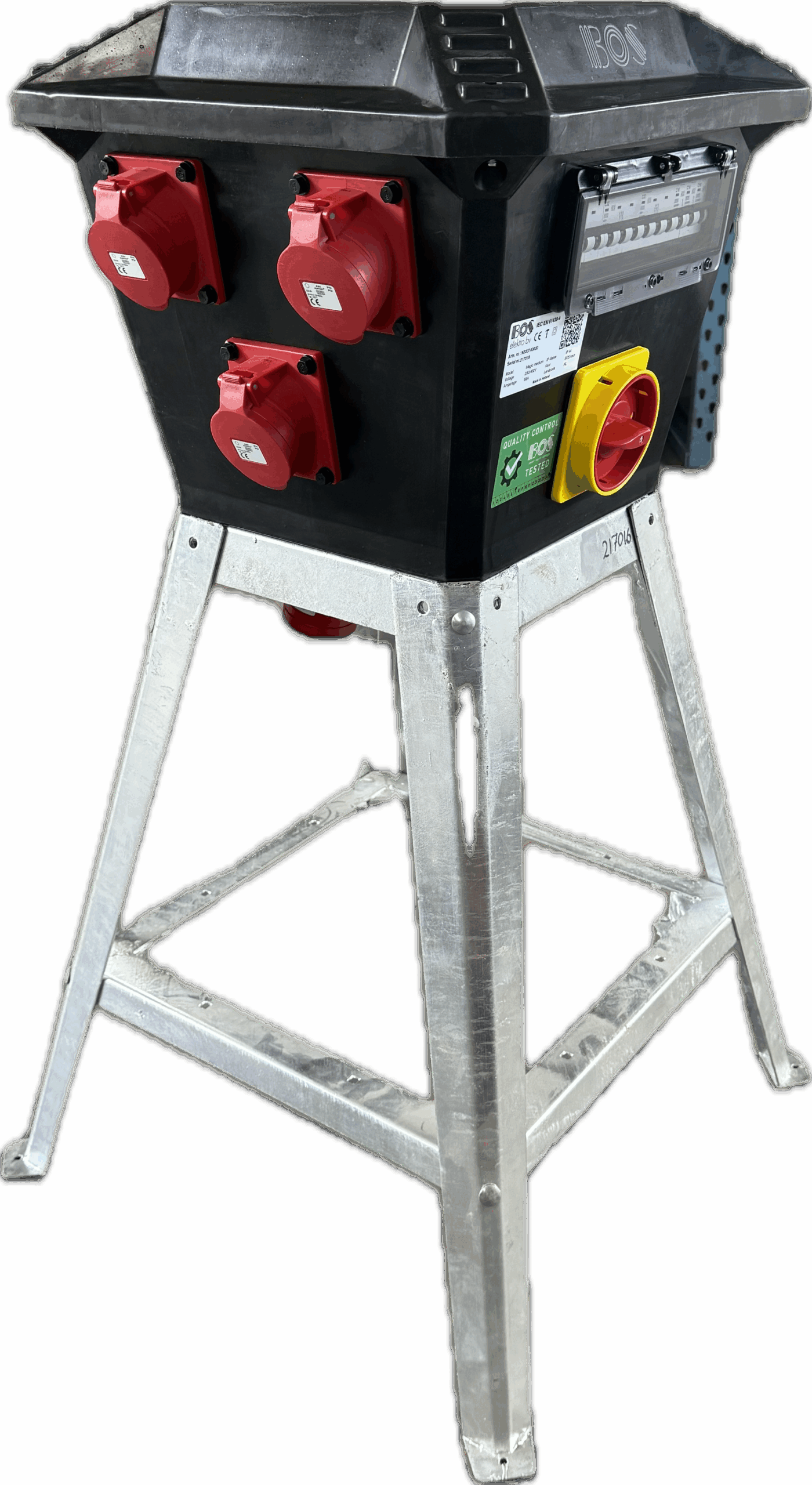 Solid rubber distribution box 63A High Jubilee version - Bos Elektro ...